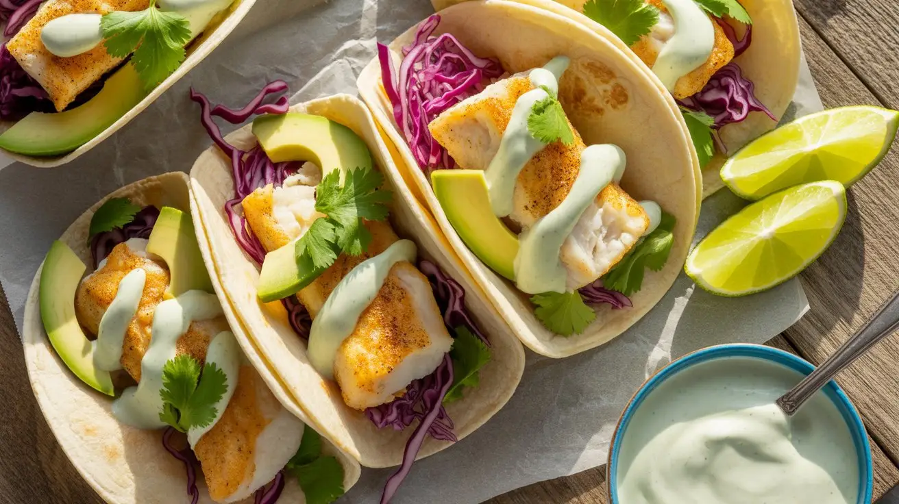 Cod Fish Tacos – 5 Easy Ways with Lime Yogurt Sauce